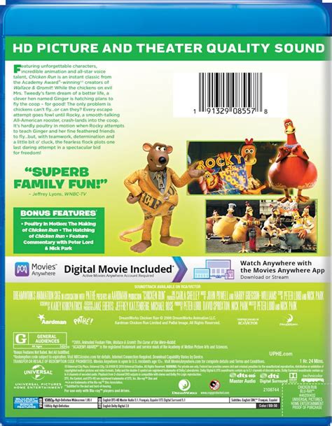 Dreamworks Chicken Run Dvd