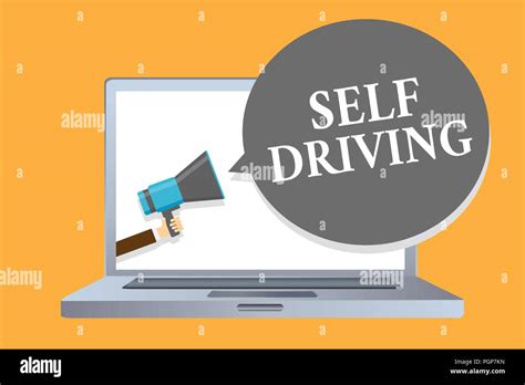 Word Writing Text Self Driving Business Concept For Autonomous Vehicle Ability To Navigate