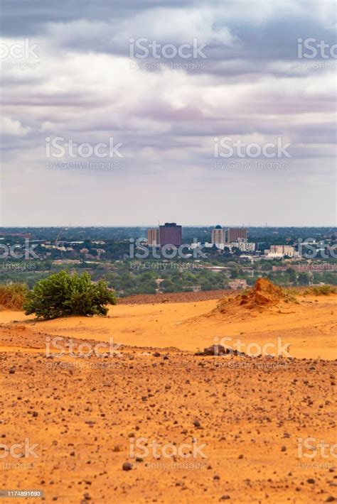 Skyline Of Niamey Capital Of Niger Seen From A Higher Sahelian Dry