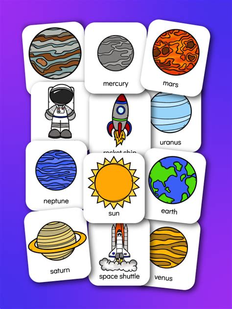 Solar System Flash Cards Printable