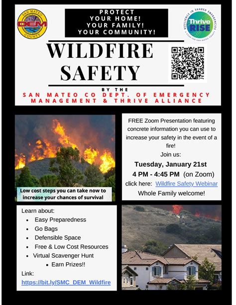 Free Wildfire Safety Webinar January 21 Mid Peninsula Water District