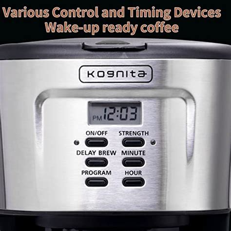Kognita 12 Cup Thermal Coffee Maker Programmable Small Coffee Maker