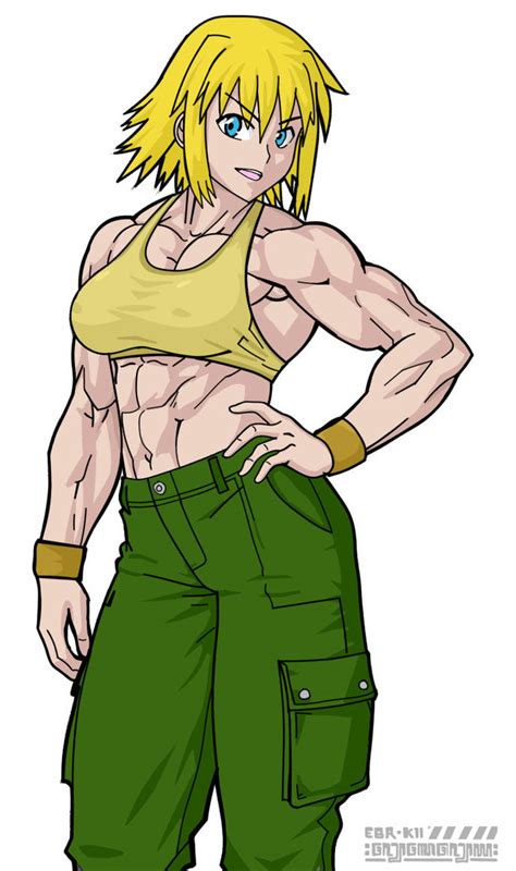 Buff Anime Girl By Vajter On Deviantart