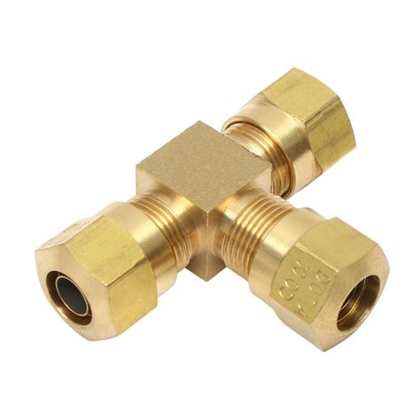 Dot Brass Compression Fittings For Nylon Tubing Tee