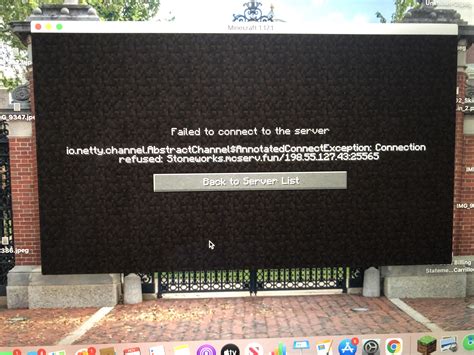 Cant Connect To Server With Ip Address Ive Tried Changing My Version And Stuff But I Get This