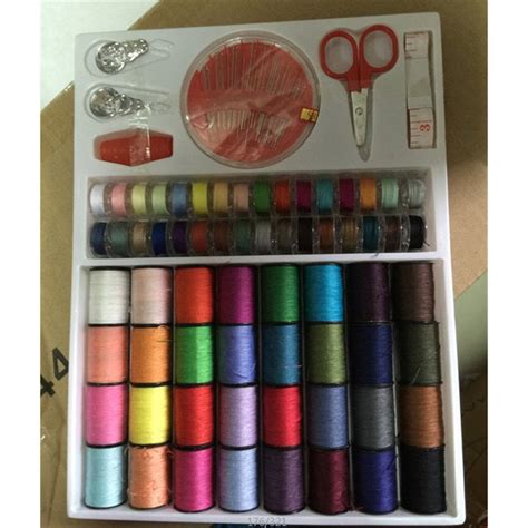 64 Spools Assorted Colors Sewing Threads Needles Set Sewing Tools Kit Multicolor Walmart Canada
