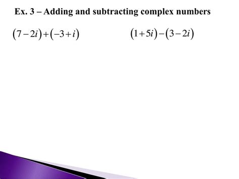Section – Complex Numbers - ppt download