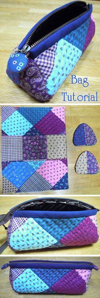 Patchwork And Quilted Cosmetic Bag Patchwork Bags Sewing Bag Cosmetic