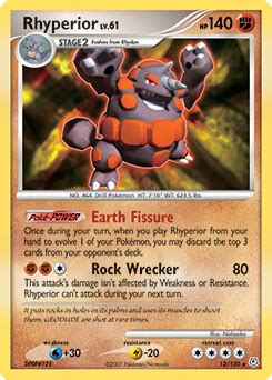 Rhyperior Diamond And Pearl Tcg Card Database