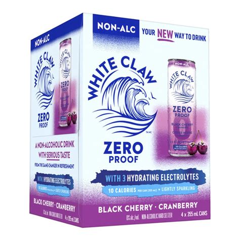 White Claw Zero Proof Black Cherry Flavored Seltzer 355 Ml Delivery