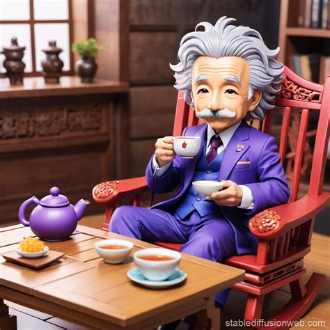 Chibi Einstein In Chinese Attire Stable Diffusion Online
