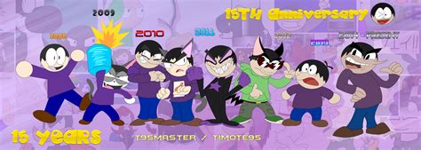 15th Da Anniversary Evolution With Thanks By T95master On Deviantart