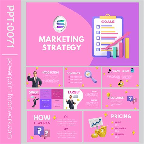 เทมเพลต Powerpoint สำหรับโปรโมทการตลาด การ์ตูนน่ารักๆ สีชมพูสวยๆ 0071 เทมเพลต Powerpoint สวยๆ