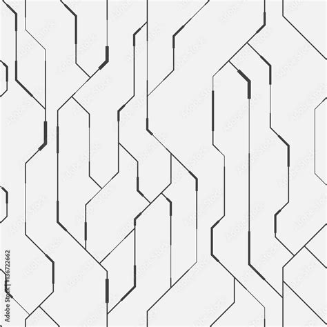 Background In High Tech Style Abstract Vector Seamless Pattern Stock