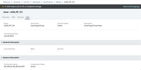Asset Level Dashboard