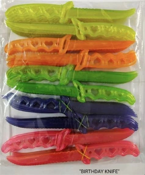 Muticolor Plastic Disposable Birthday Knife At ₹ 30pack In Surat Id