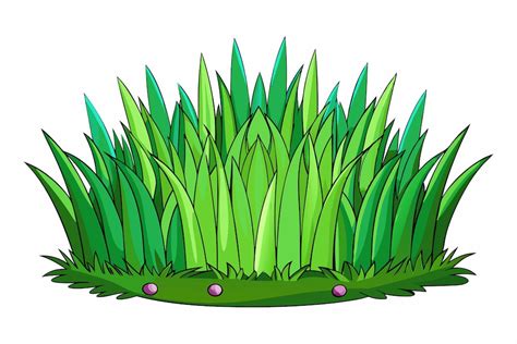 Green Grass Cartoon Vector Premium Ai Generated Vector