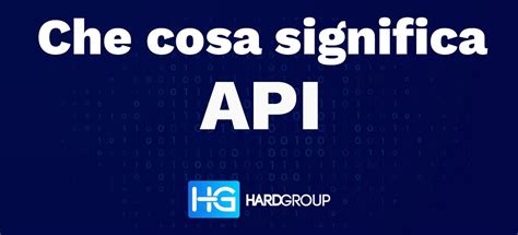 cosa sono le api hardgroup agenzia web
