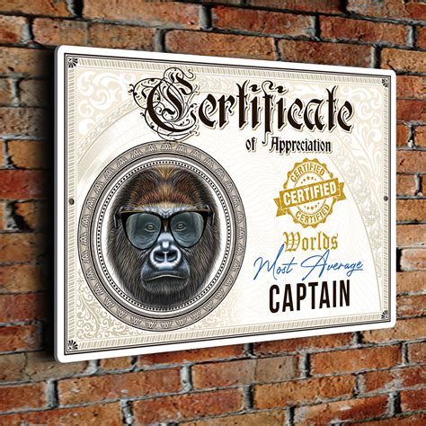 Fun Captain Certificate Captain Certificates Captain Ts