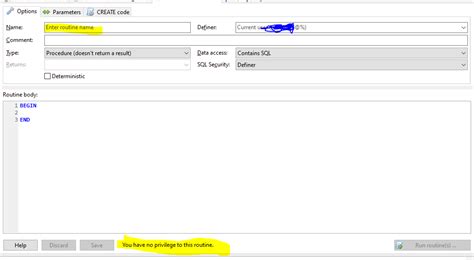 permissions problems in stored procedures · issue 844 · heidisql