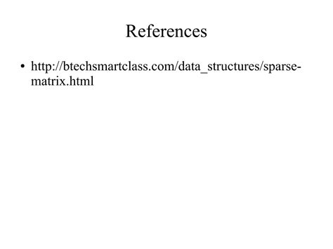 Sparse Matrix In Data Structure PDF
