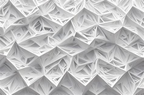 Premium Photo Abstract White Geometric Pattern Background For Modern