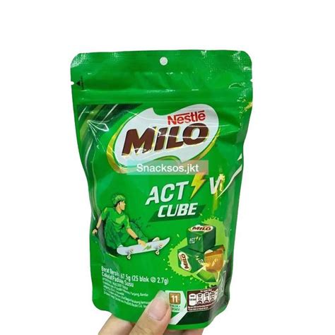 Milo Activ Cube 4 Pack X 25 Pcs 100 Pcs Original Milo Premium Chocolate Cubes Shopee Malaysia