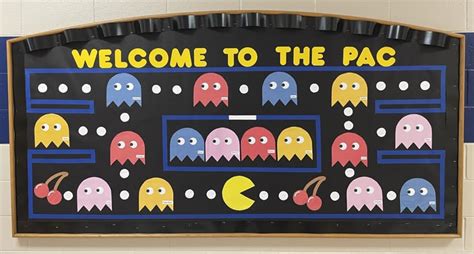 Pac Man Bulletin Board Preschool Bulletin Birthday Bulletin Boards