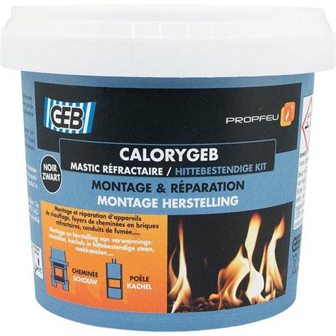 GEB - CALORYGEB mastic réfractaire pot de 600g réf 103512 | Cedeo