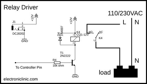 How To Connect Relay Circuit Diagram 12v Wiring Diagram