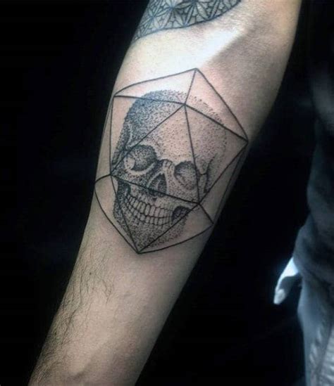 Inner Forearm Skull Tattoo Designs