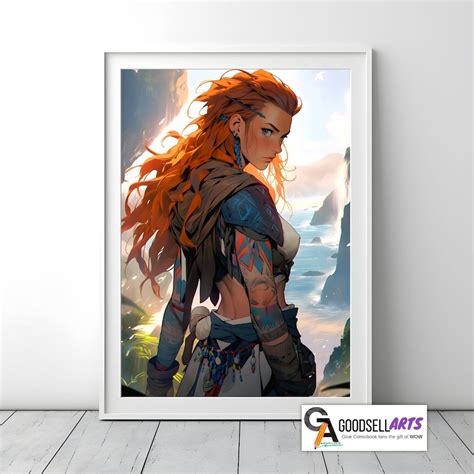 Aloy Poster Horizon Zero Dawn Poster Gaming Decor Forbidden West Poster