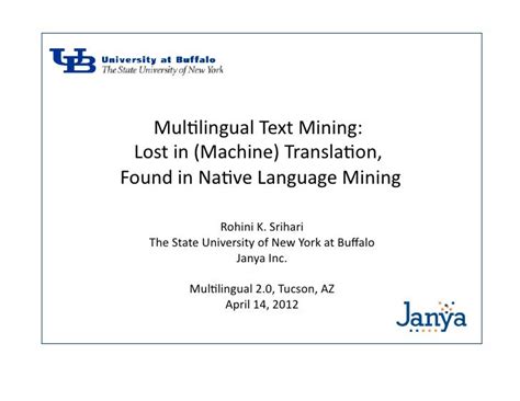 multilingual text mining lost in machine translation found in nat…
