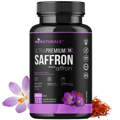 Saffron Supplements 120 Capsulespills By Minaturals 100 Pure