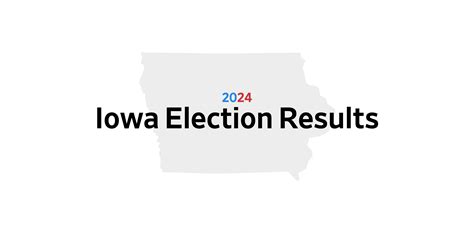 Iowa Caucus Election 2024 Live Results — Wsj