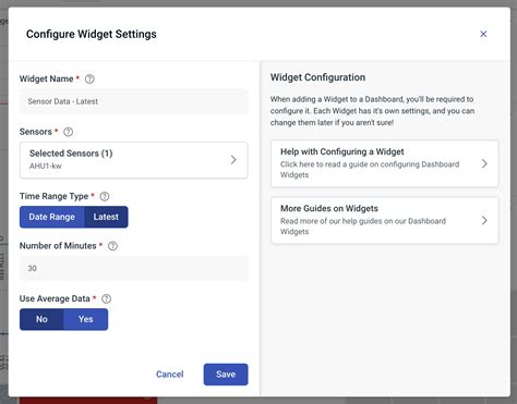 Configuring A Widget On A Dashboard Guides Documentation Hark Platform