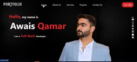 Awais Qamar On Linkedin Portfolio Webdevelopment Reactjs Tailwindcss Reactrouter Webdev
