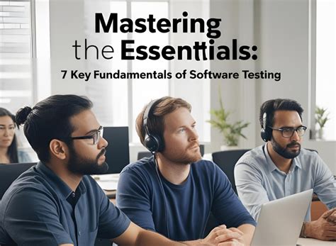 mastering the essentials 7 key fundamentals of software testing