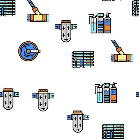 Water Filter Equipment Vector Seamless Pattern 10391455 Vector Art At Vecteezy