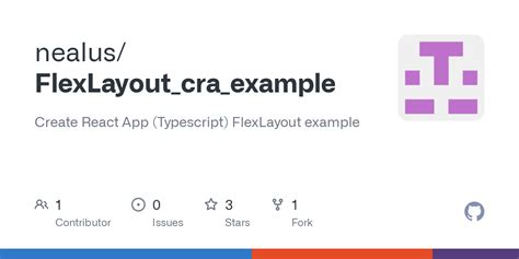 Github Nealusflexlayoutcraexample Create React App Typescript Flexlayout Example