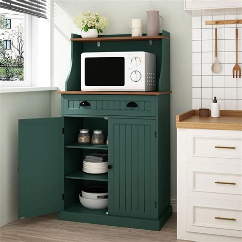 Artpower 54 Kitchen Microwave Cabinet Stand With Storage