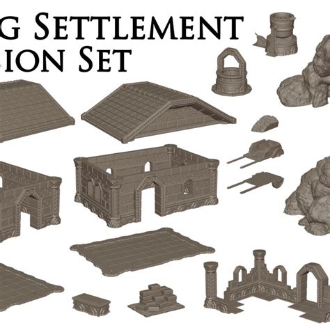 3d Printable Mining Settlement Expansion By Dani Amengual