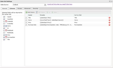 Grid Widget Casewhere Docs