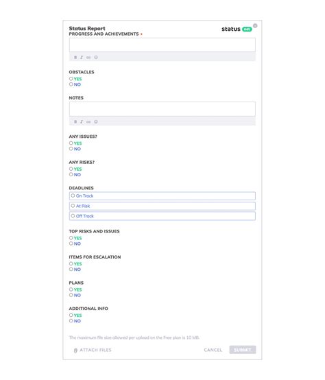 Implementation Report Template