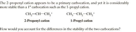 Answered The 2 Propenyl Cation Appears To Be A Bartleby