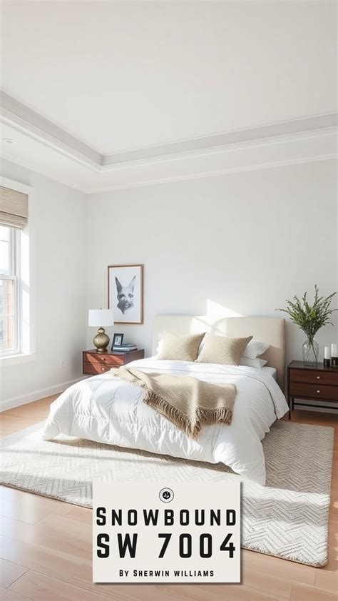 Snowbound Sherwin Williams 7004 Bedroom White For Whole House White