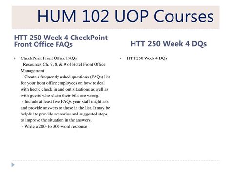 Ppt Htt 250 Uop Tutorial Uoptutorial Powerpoint Presentation Free