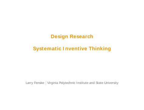 Pdf Design Research Systematic Inventive Thinking Dokumen Tips