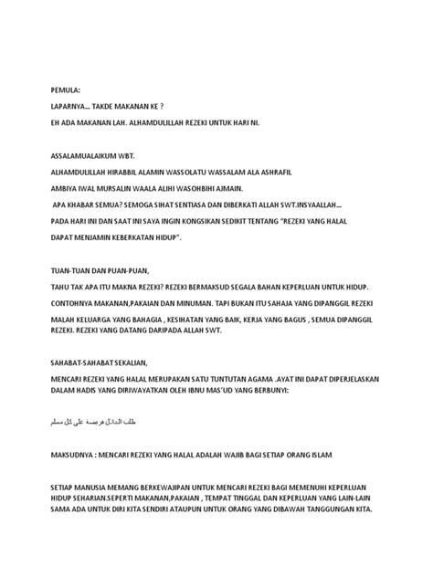 Teks Mimbar Daie 1 Pdf