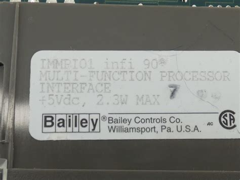 Bailey Immpi01 Infi90 Multi Function Processor Interface Module Gpm